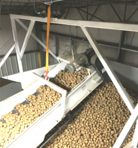 Columbia Conveyor Boom Hoist Assists with Unloading Potatoes - Allied ...