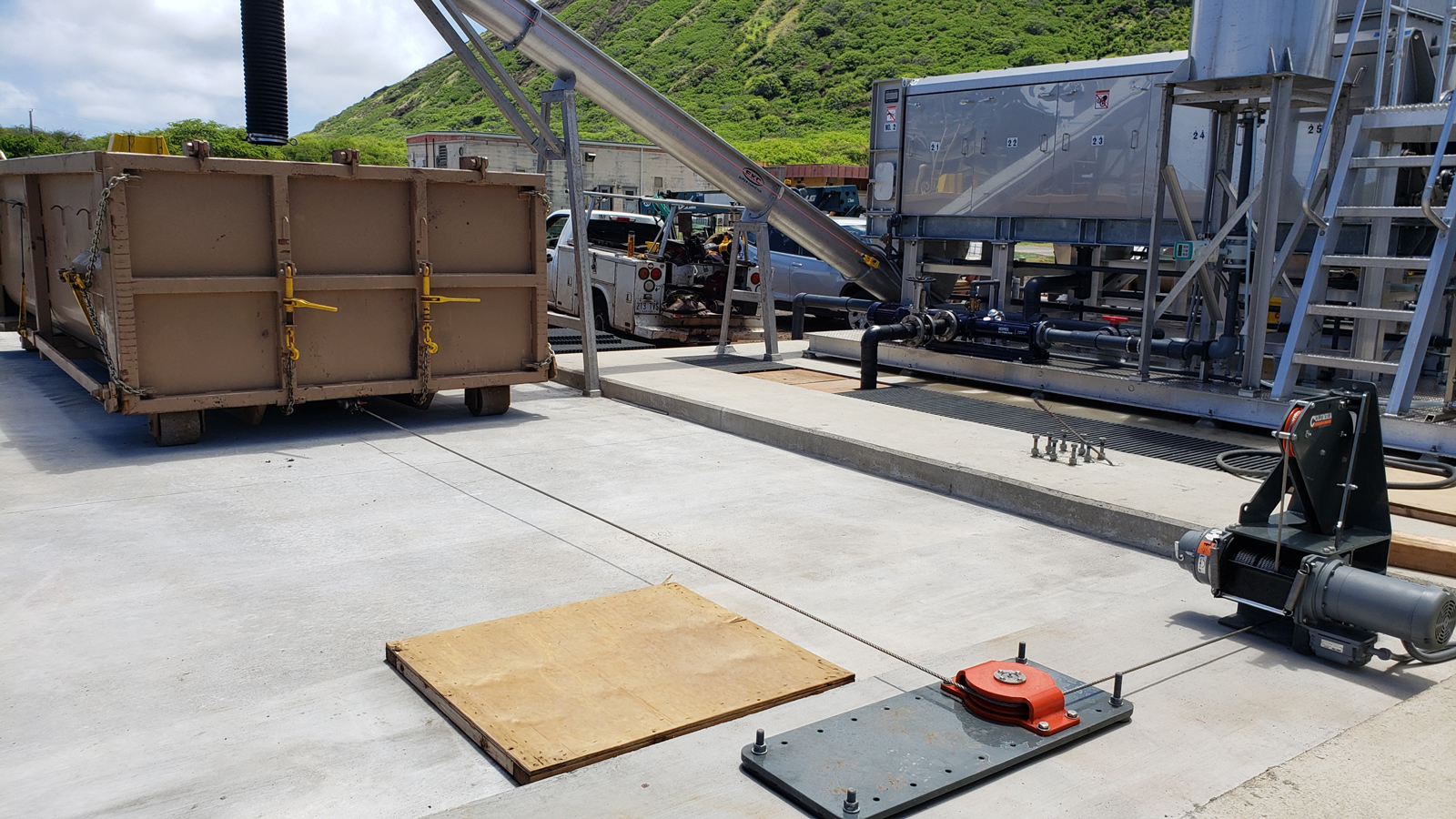 Columbia AC Electric Winches for Pulling Applications