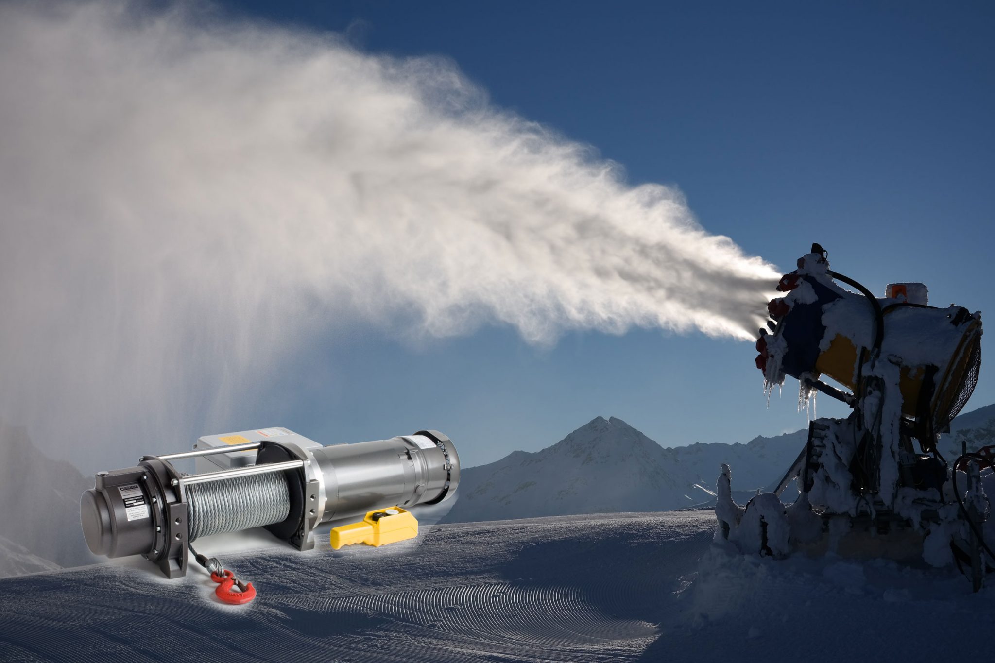 Columbia Provides Hoisting Equipment for Snow Making Machine - Allied ...