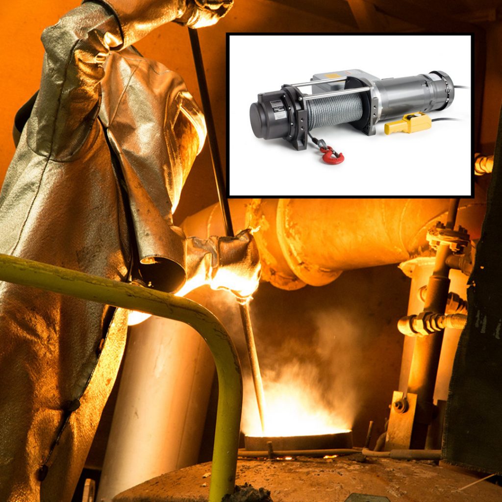 Columbia AC Electric Hoist for Precious Metal Recycling